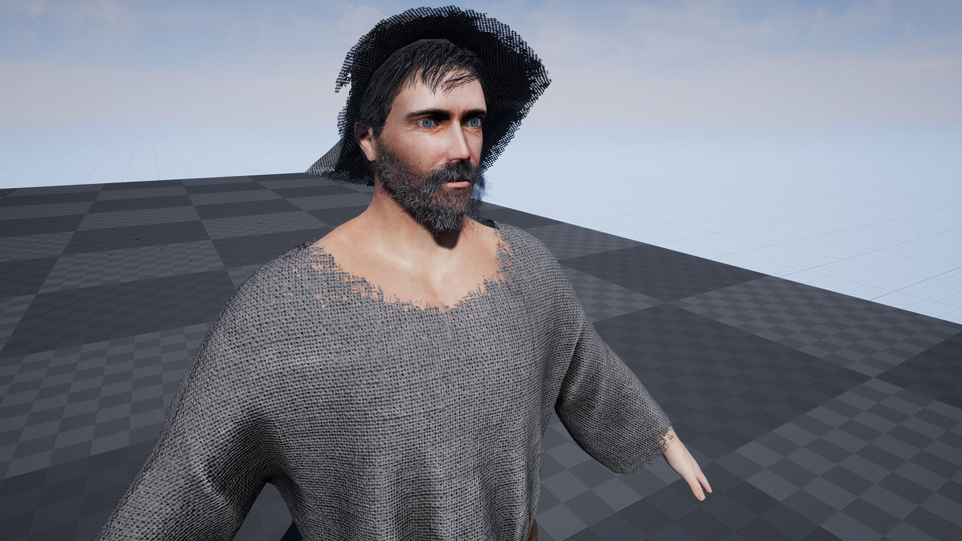 3D model Peasant man VR / AR / low-poly | CGTrader