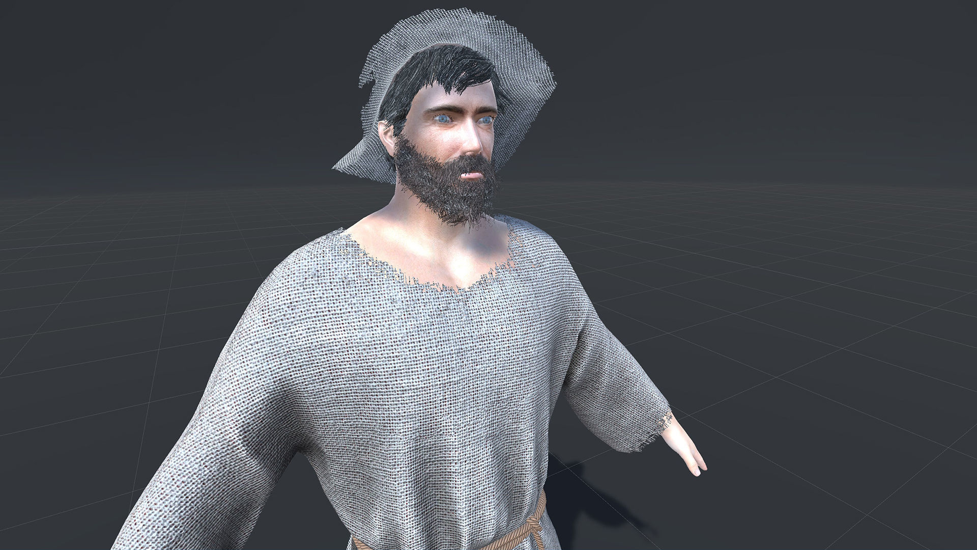 3D model Peasant man VR / AR / low-poly | CGTrader