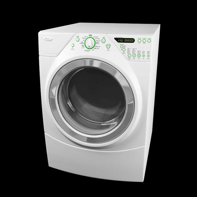 Washing Machine Whirlpool 3D Model OBJ | CGTrader.com