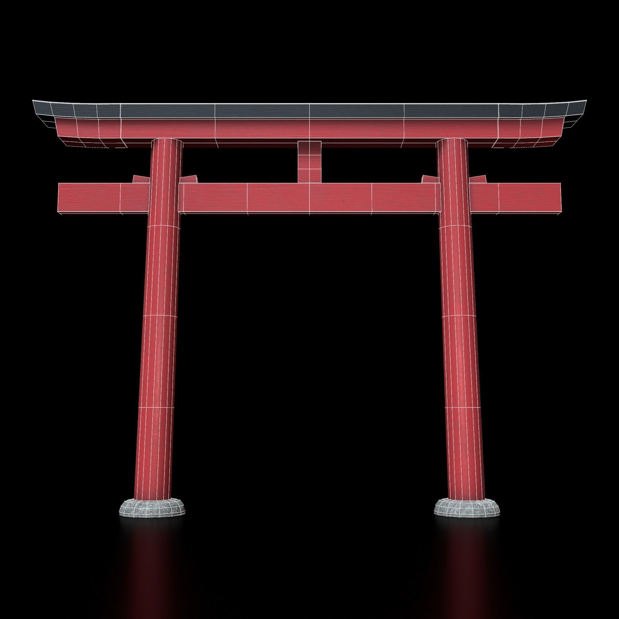3D model Japanese Torii gate VR / AR / low-poly | CGTrader