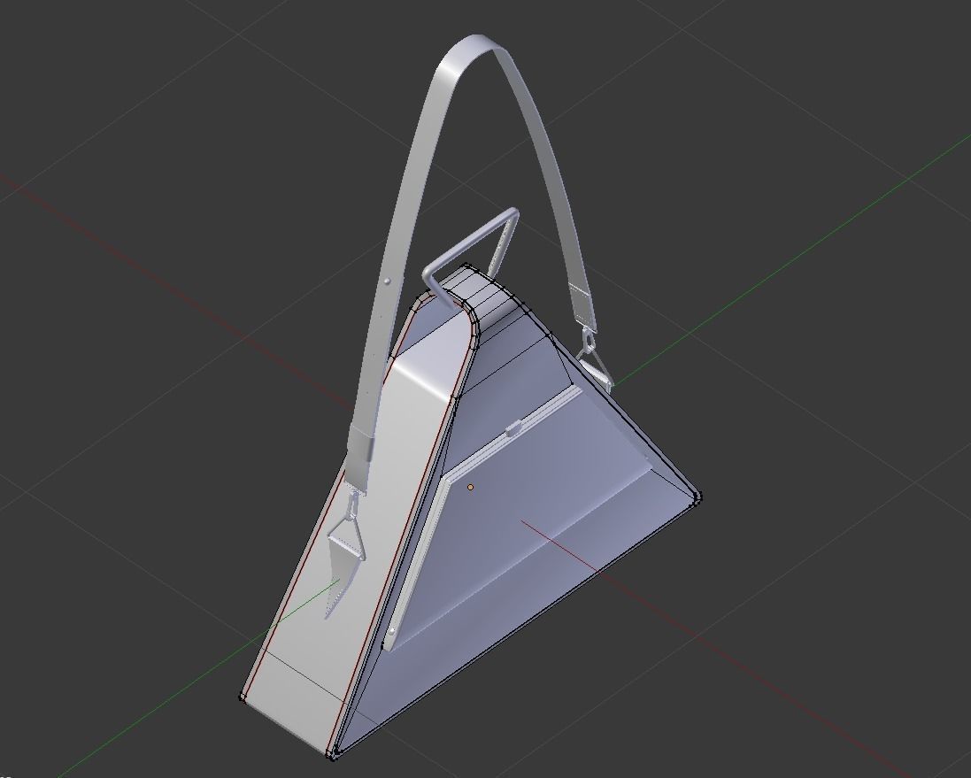 The Triangular Handbag catchy and Luxury 3D model | CGTrader