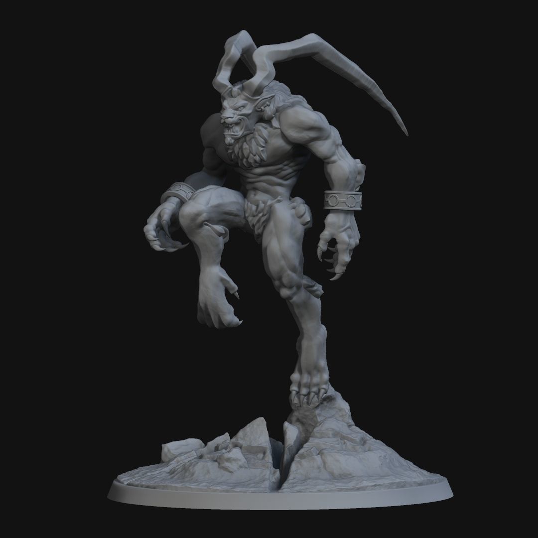 Ifrit Fire Demon from Final Fantasy VIII 3D Print Miniature 3D model 3D ...