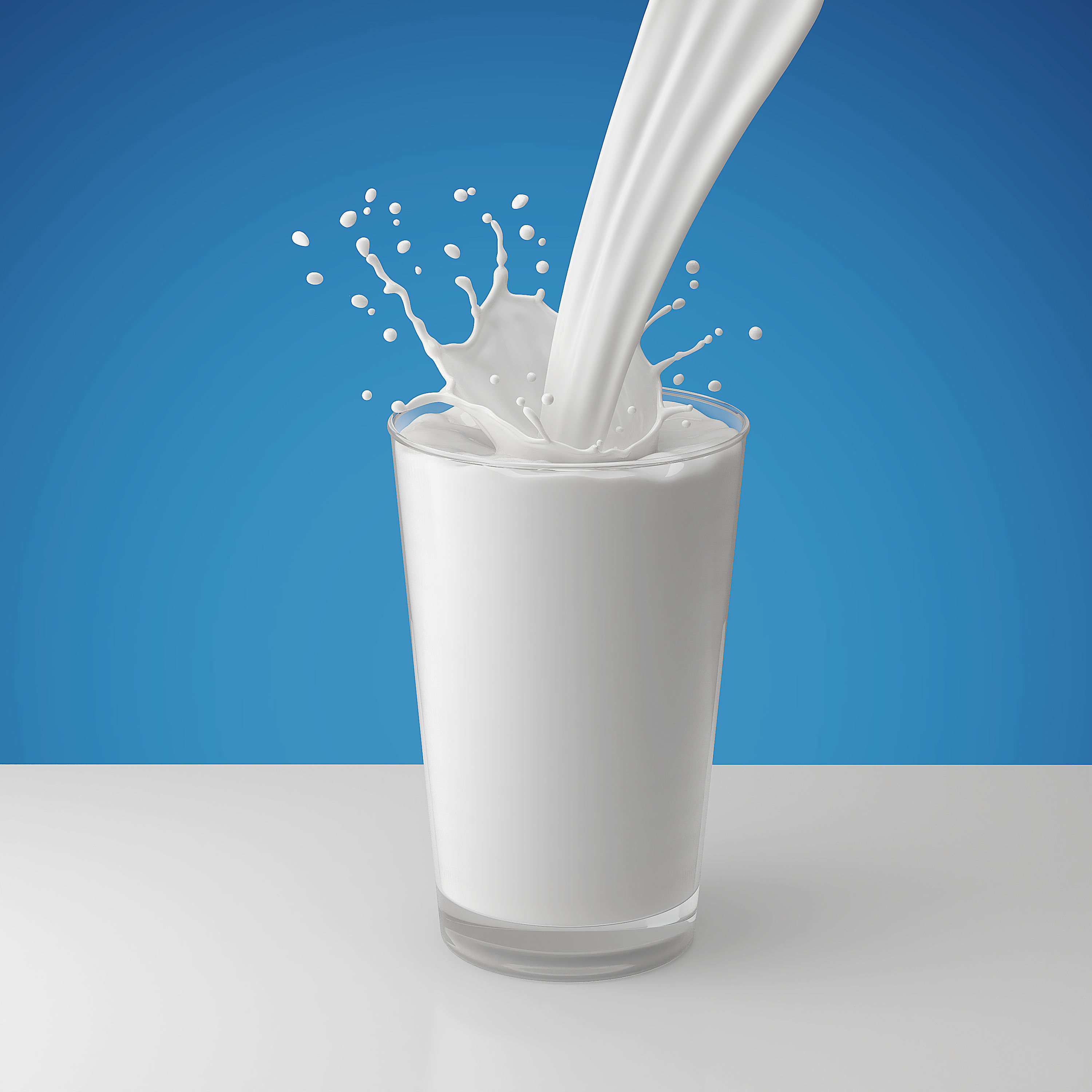 Realistic Pouring milk into a glass 3D model | CGTrader