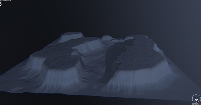 Plateau Terrain Mesh free 3D model | CGTrader