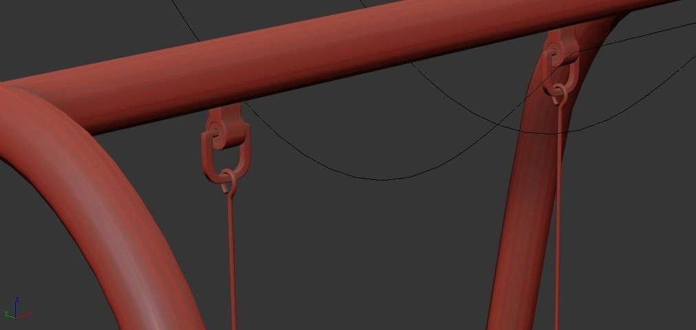 Swing Jhoola free 3D model animated rigged | CGTrader