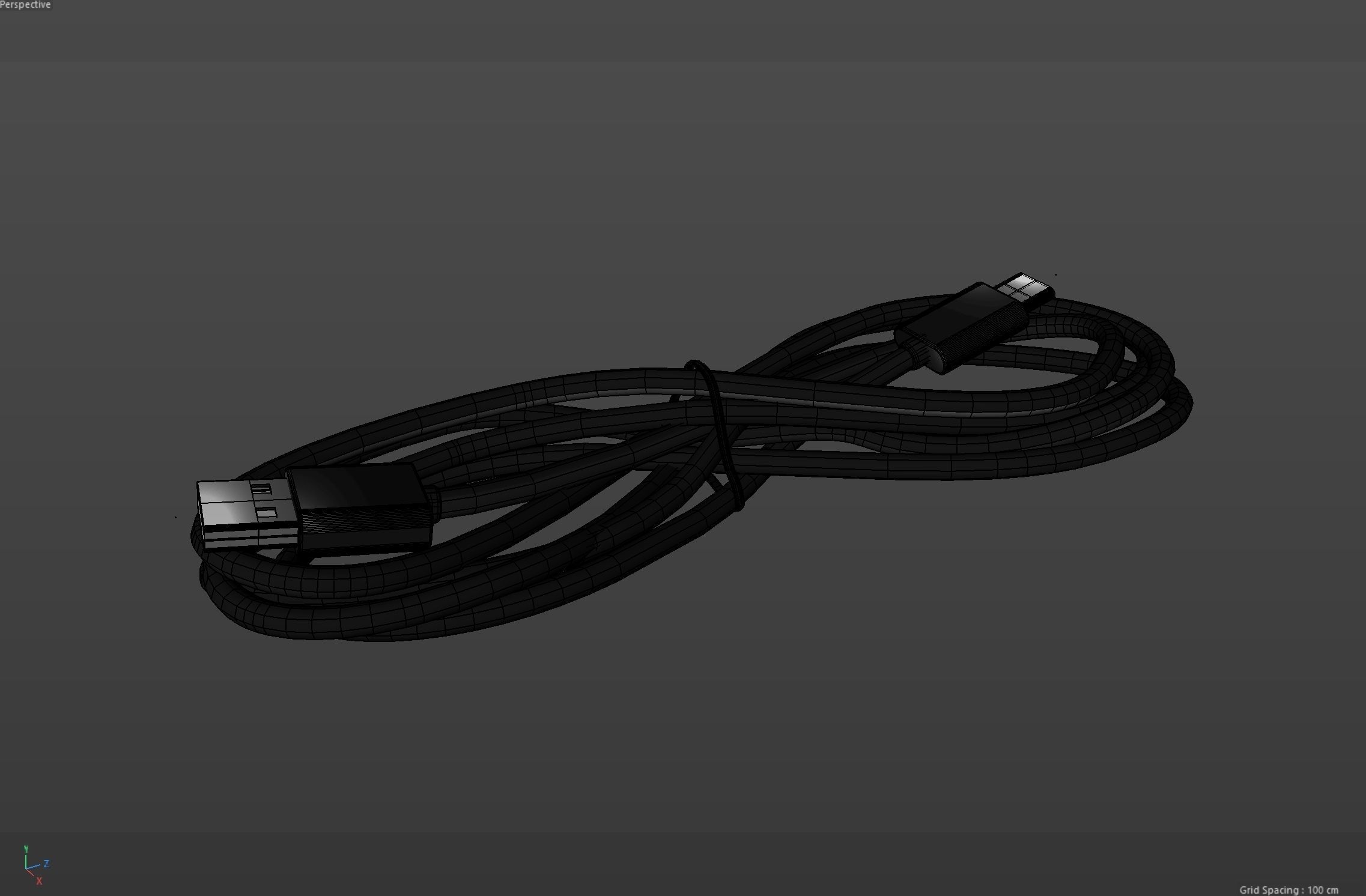 FREE USB-C Charging Cable free 3D model | CGTrader