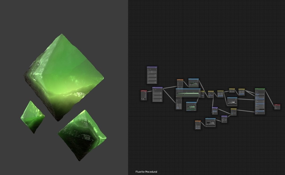 3D model Fluorite Octahedron VR / AR / low-poly | CGTrader