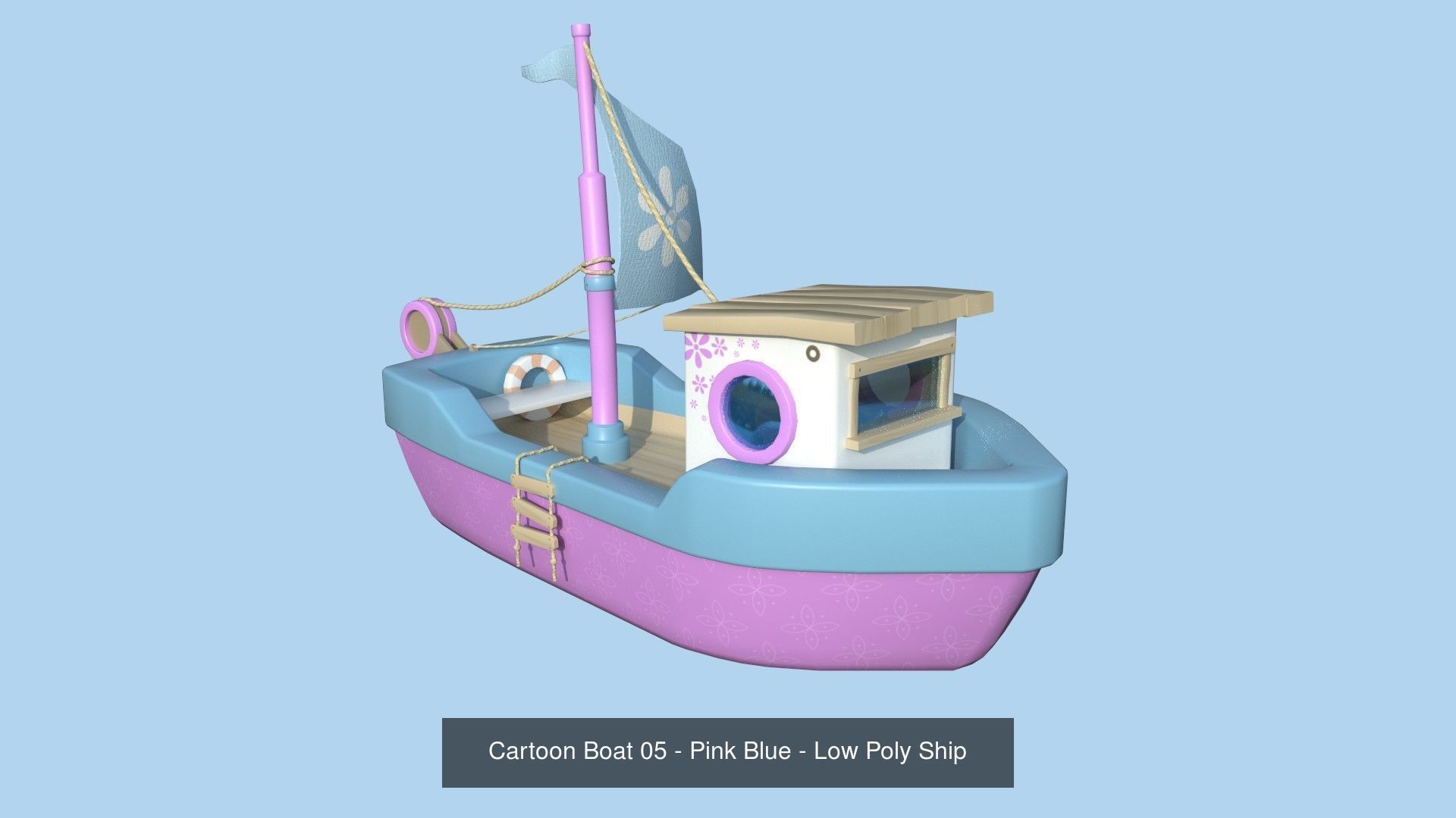 10 Cartoon Boat Collection - Low Poly Ships VR / AR / low-poly | CGTrader