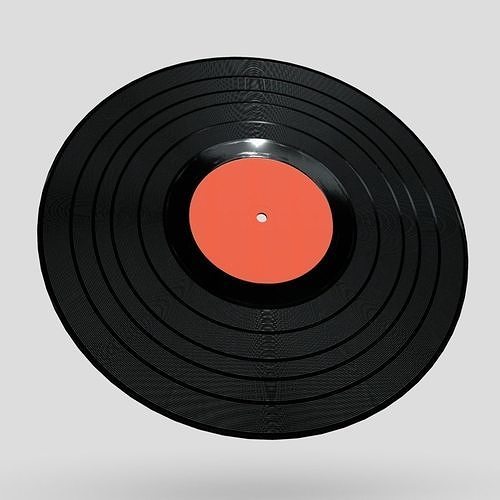 3D model Vinyl Record VR / AR / low-poly | CGTrader