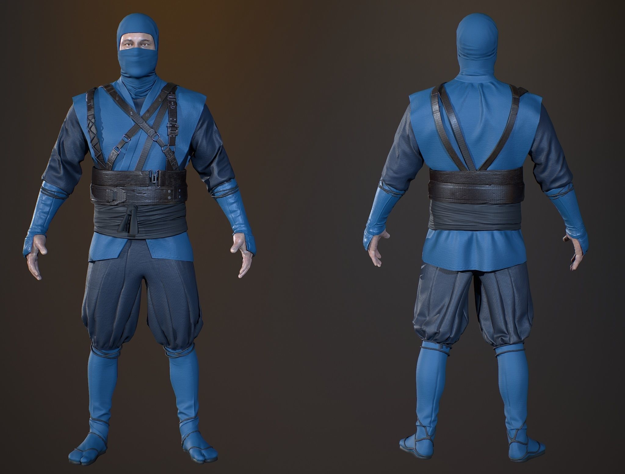 3D model Unity Ready Ninja Pack - GameReady - PBR VR / AR / low-poly ...