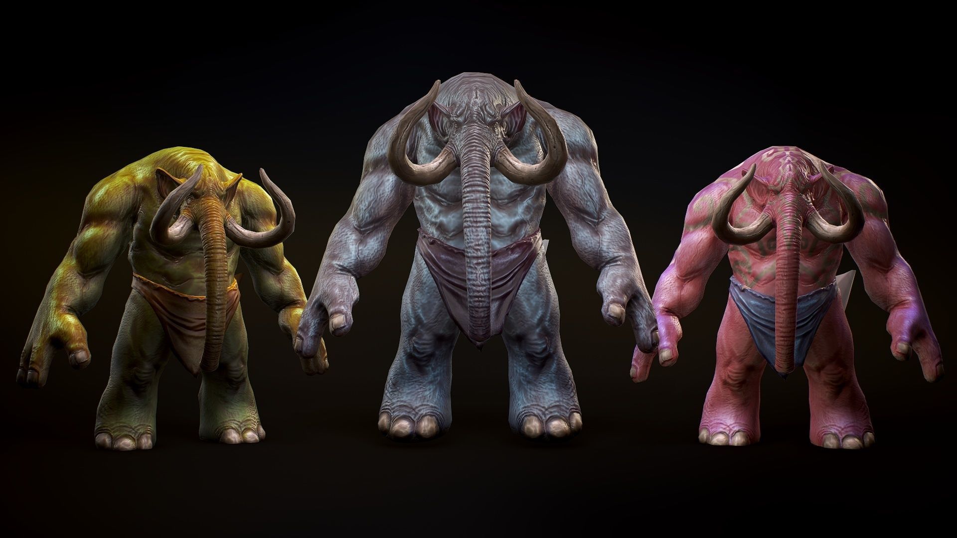 3D model Unity Ready Mythological Creatures Pack - Norse VR / AR / low-poly | CGTrader