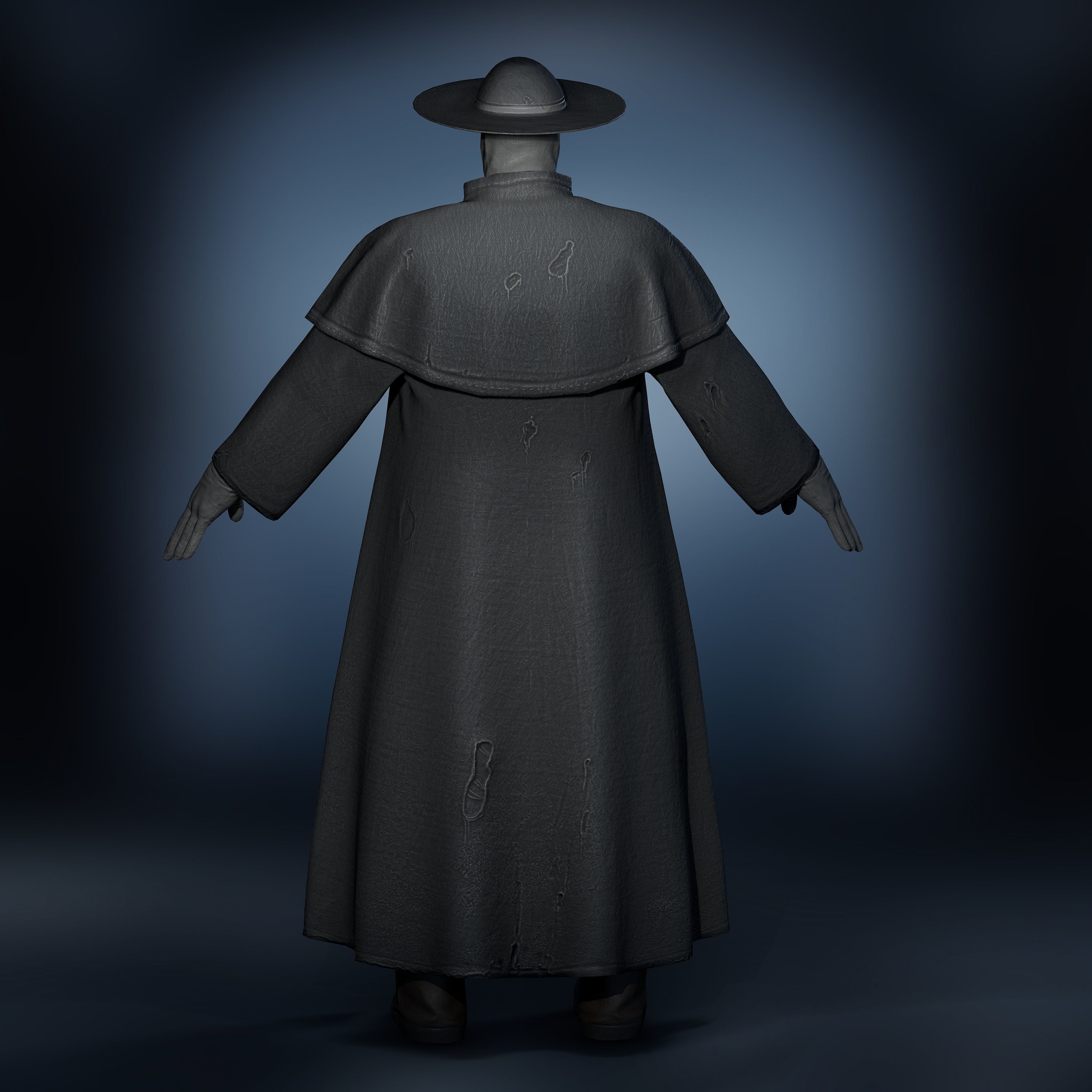 3D model Unity Ready Cursed Priest - Low Poly VR / AR / low-poly | CGTrader