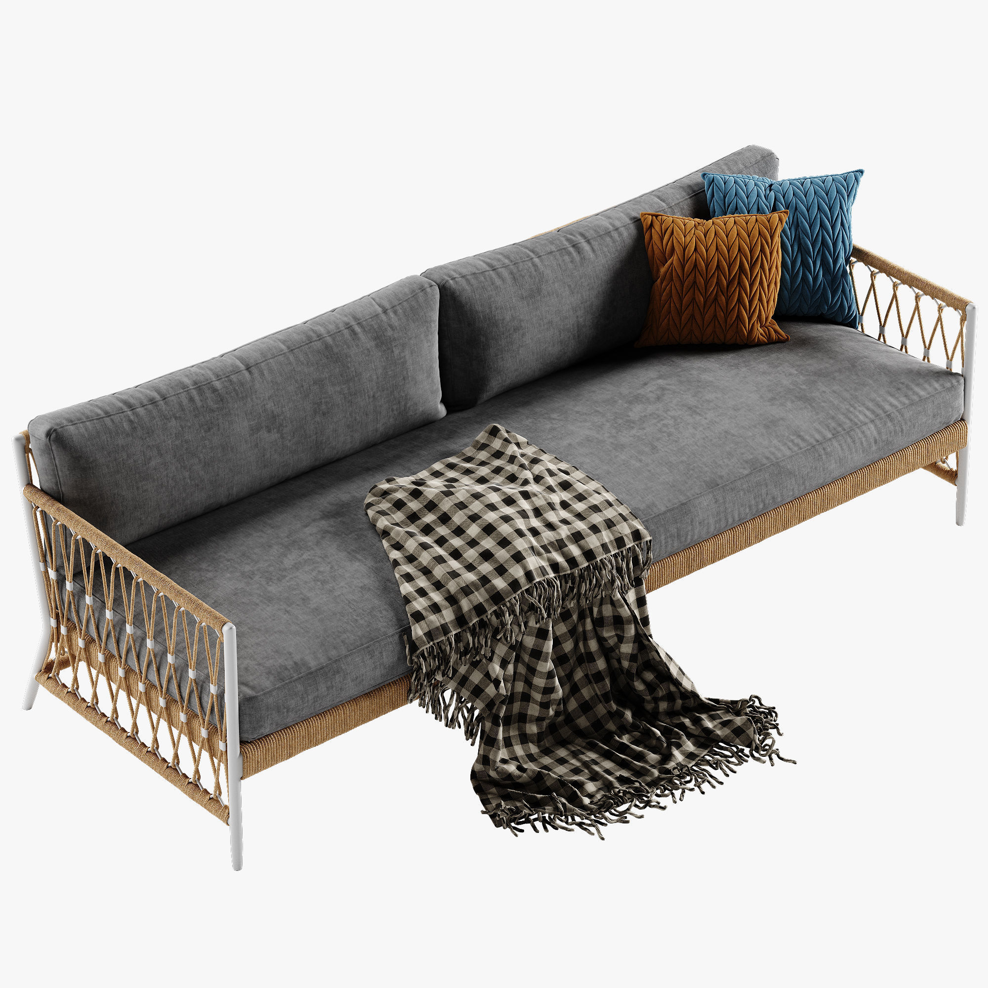 Serena and Lily Salt Greek sofa 3D model | CGTrader