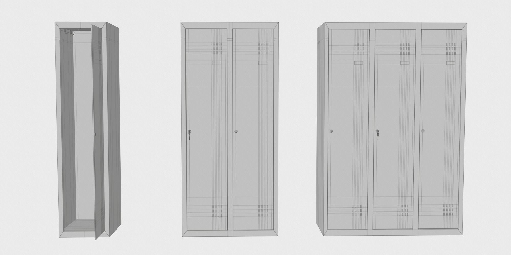 Locker for Dressing Room BLENDER 3D Model Cycles 3D model | CGTrader