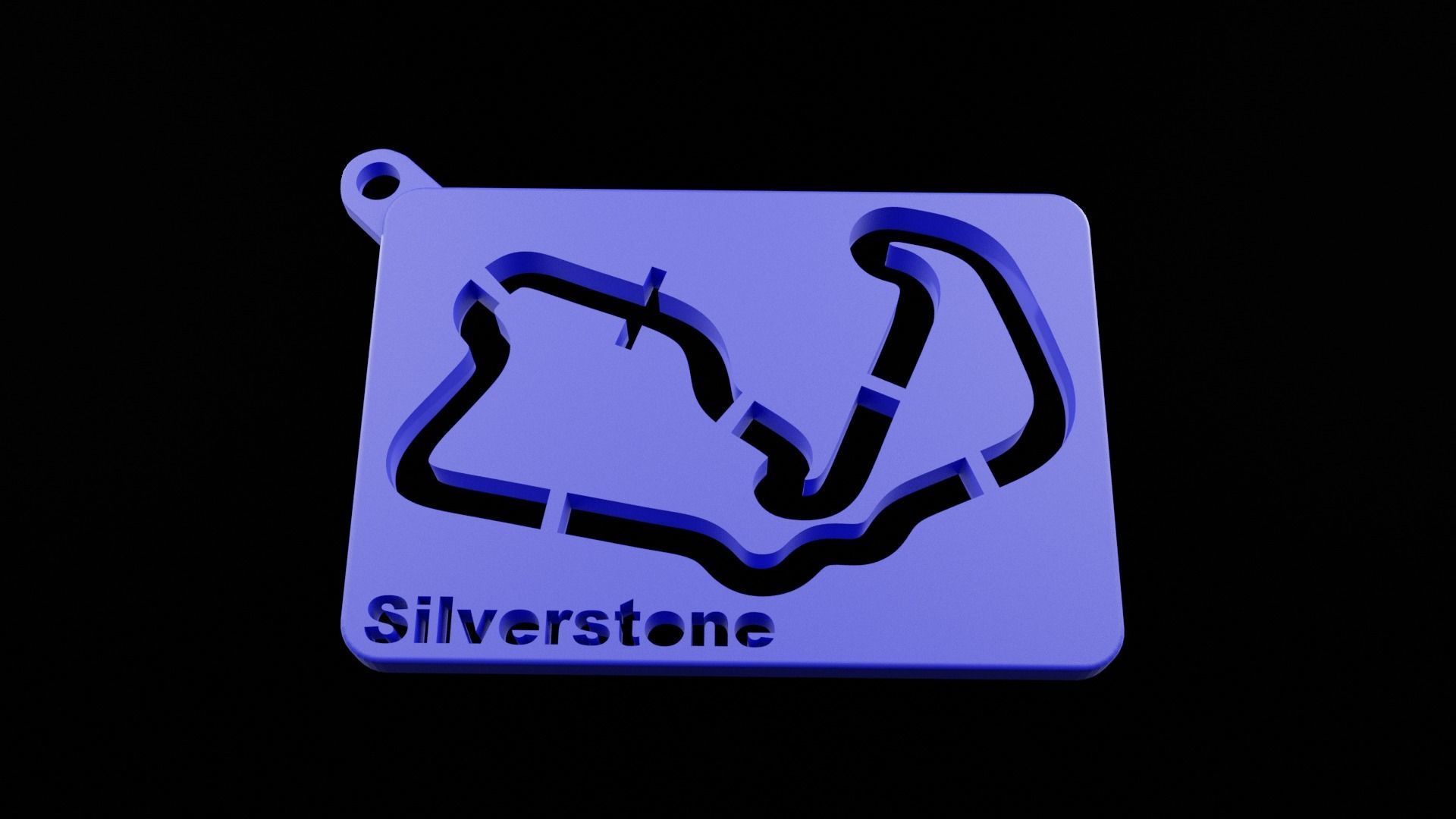 Track Formula 1 keychains Silverstone Print3d - Blender 3d free 3D ...