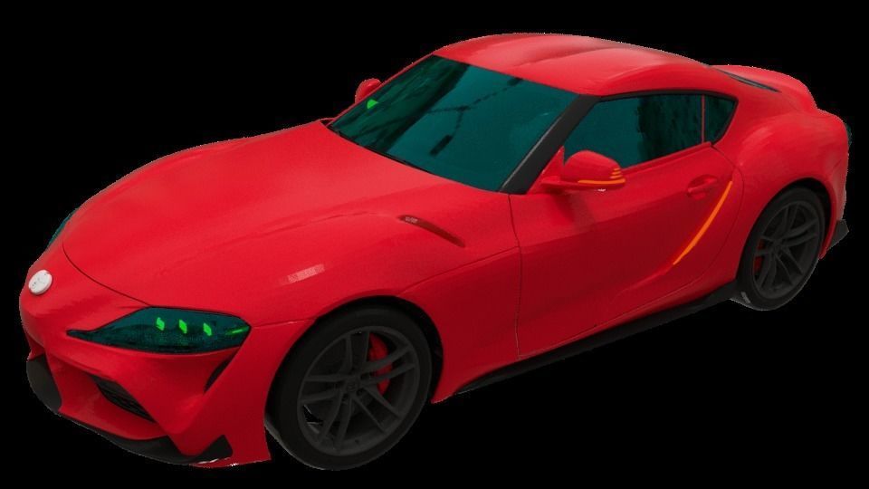 3D model Car Toyota Supra 2019 3D Model VR / AR / low-poly | CGTrader