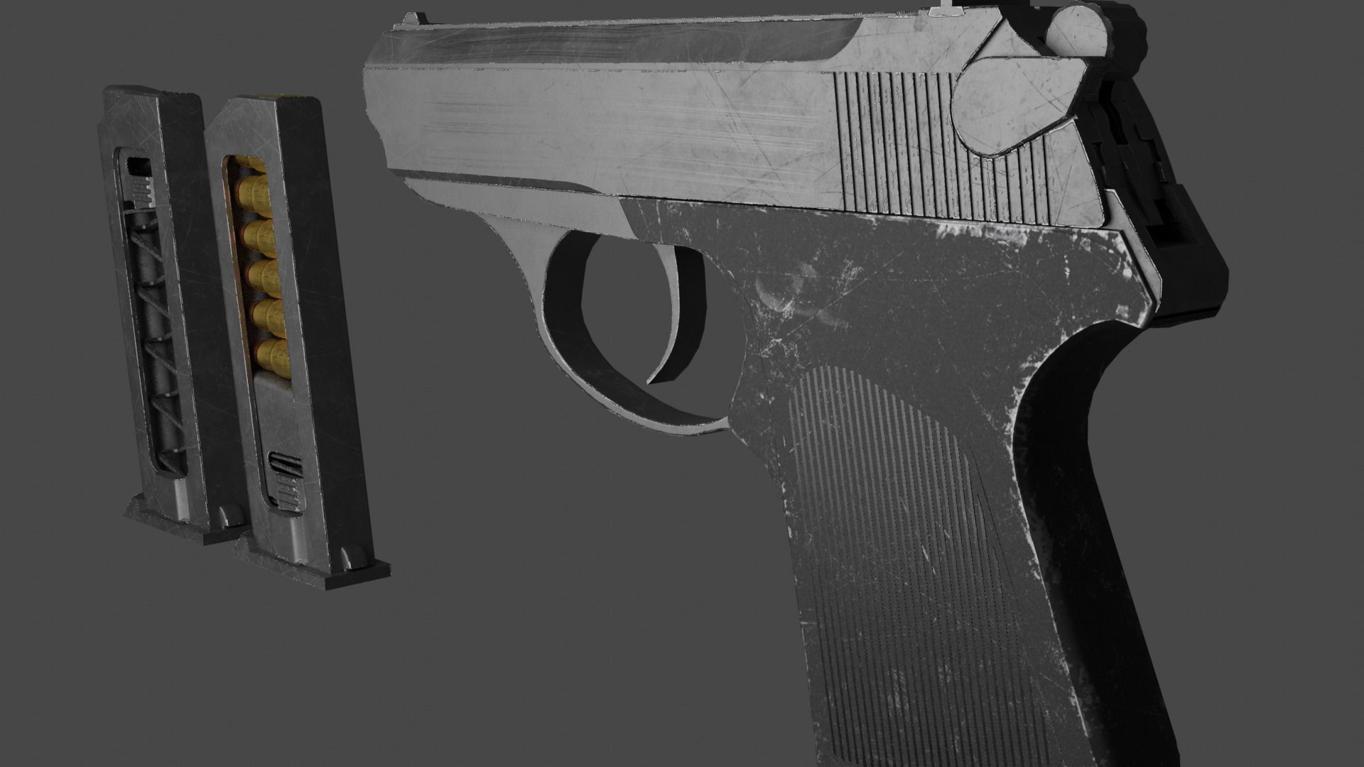 3D model PSM Handgun Low Poly VR / AR / low-poly | CGTrader