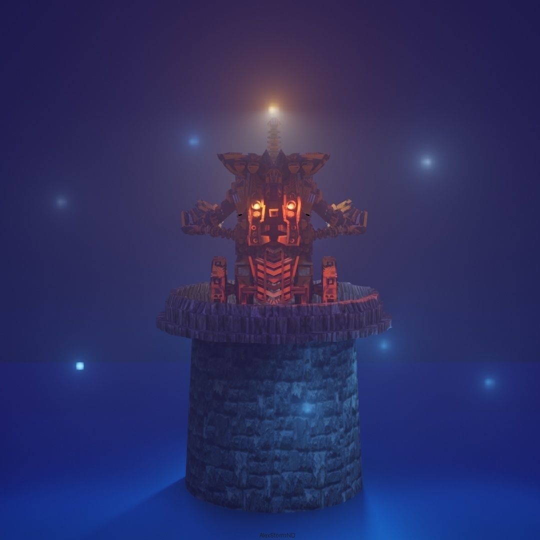 Robot Lighthouse 3D model 3D printable | CGTrader