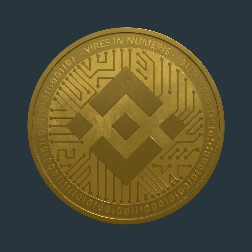 Binance Coin BNB - Cryptocurrency Coin 3D model | CGTrader