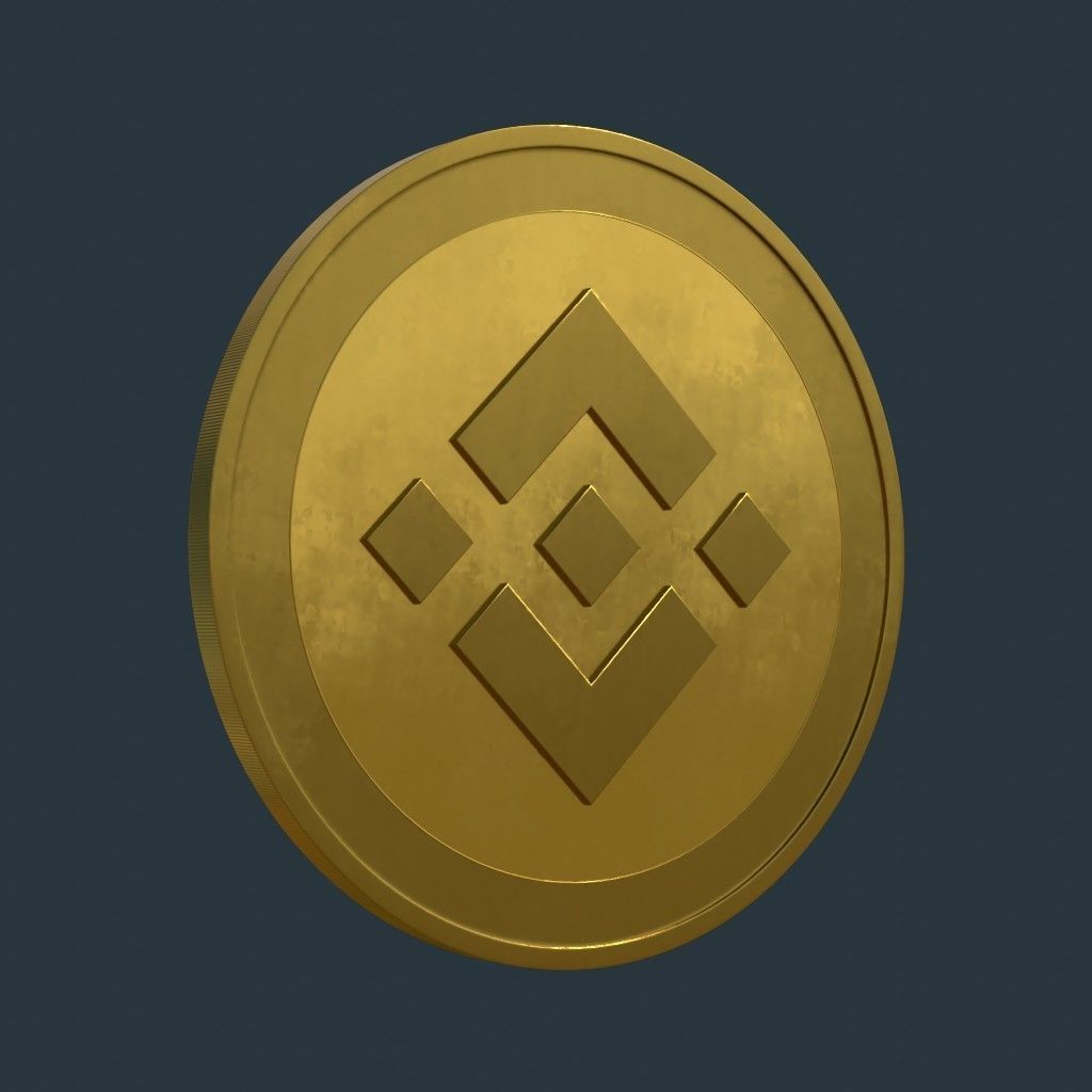 Binance Coin BNB - Cryptocurrency Coin 3D model | CGTrader