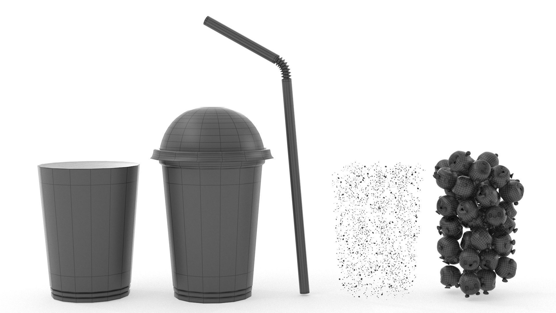 3D model Kawaii Shake Cocktail Lemonade VR / AR / low-poly | CGTrader