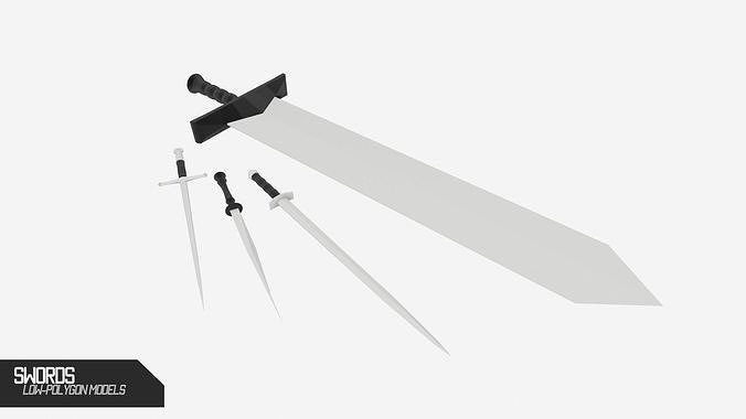 3D model Swords low-polygon 3d models VR / AR / low-poly | CGTrader
