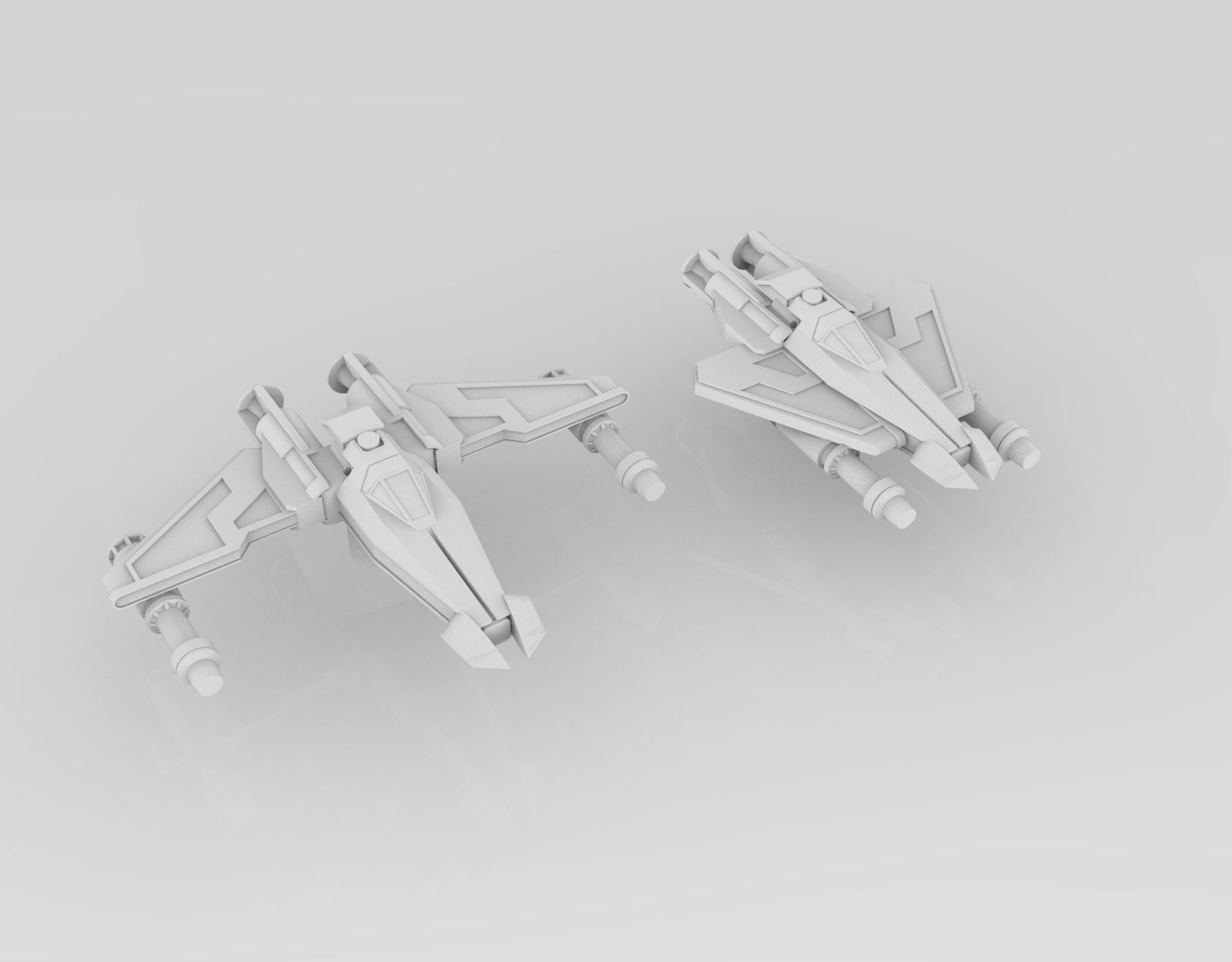 Liberator Starfighter - Armada Scale 3D model 3D printable | CGTrader