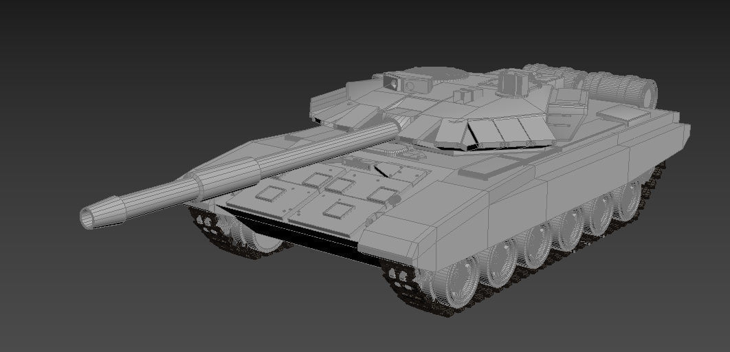 T-90 tank 3D model realtime | CGTrader