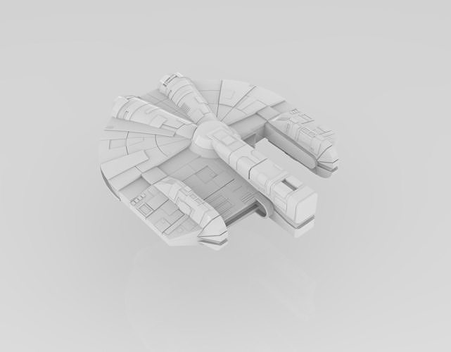 Ebon Hawk - Armada Scale 3D model 3D printable | CGTrader