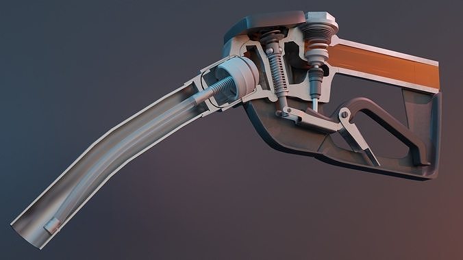 Fuel Nozzle 3d model 3D model rigged | CGTrader
