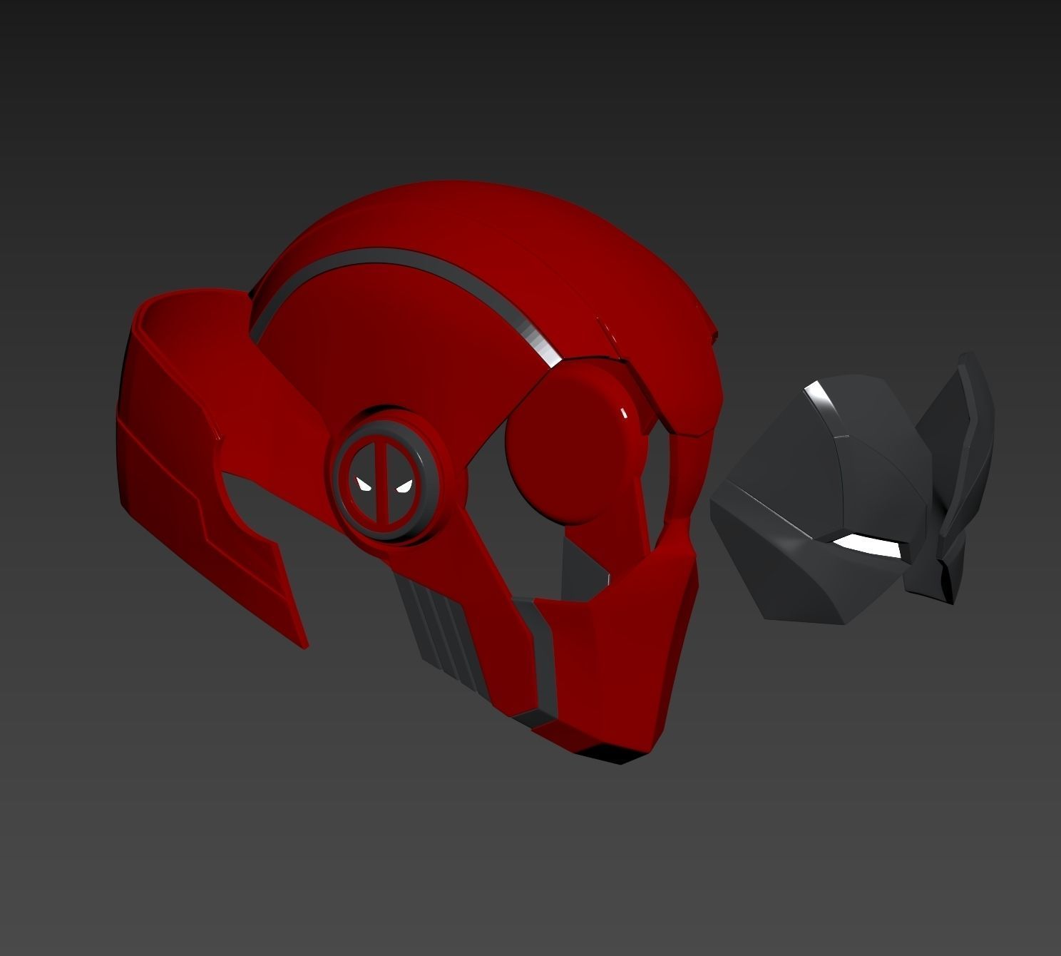ARMORIZED DEADPOOL IronPool Helmet 3D model 3D printable | CGTrader