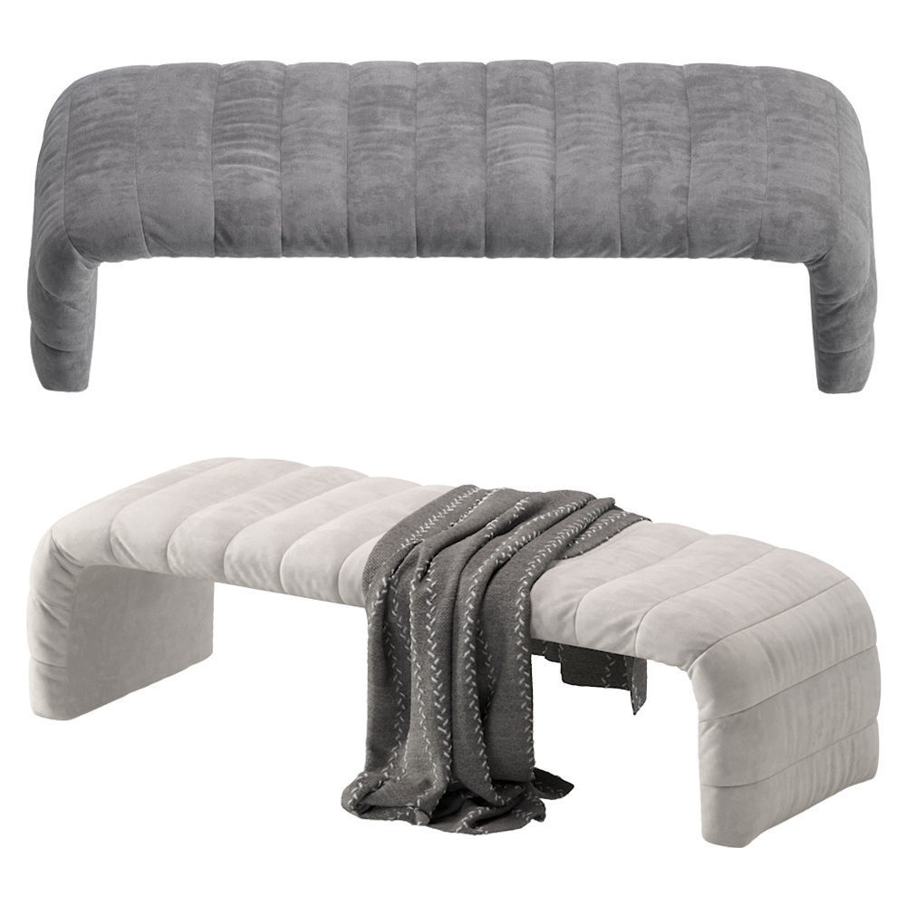 Coco Republic Westwood Bench 3D model | CGTrader