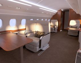 Free Airplane interior 3D Models | CGTrader