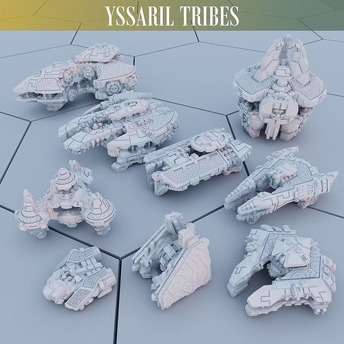 Twilight Imperium ships Yssaril Tribes 3D model 3D printable | CGTrader