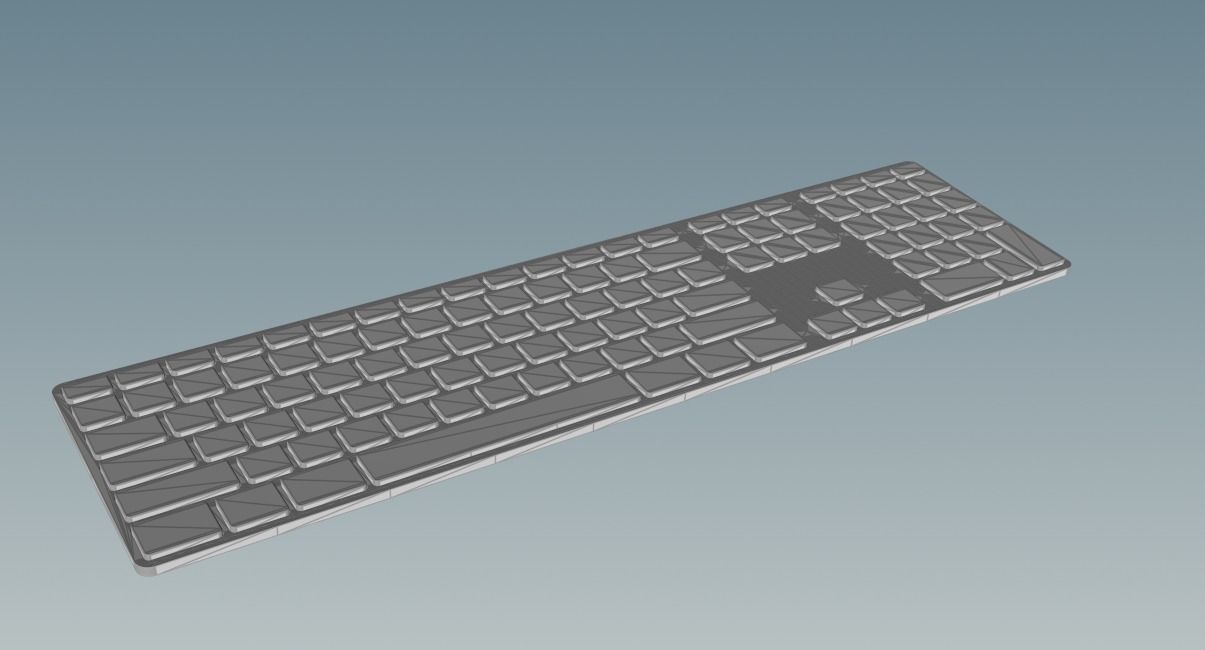 Apple Keyboard free 3D model | CGTrader