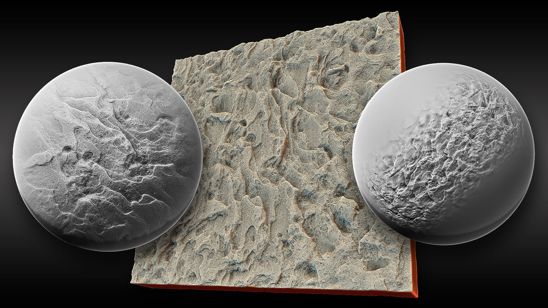 Ultra HQ Terrain Seamless Sculpt Zbrush brushes and Alphas Vol7 3D ...