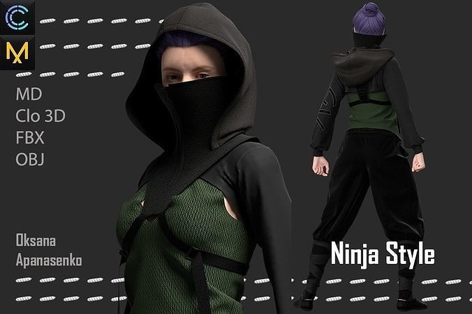 Ninja Style 3D model | CGTrader