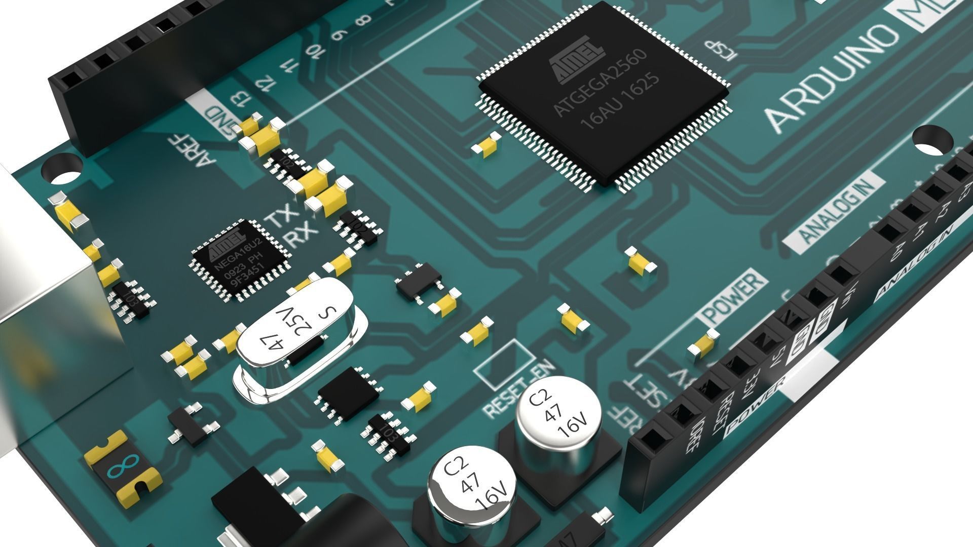 3D model Arduino mega VR / AR / low-poly | CGTrader