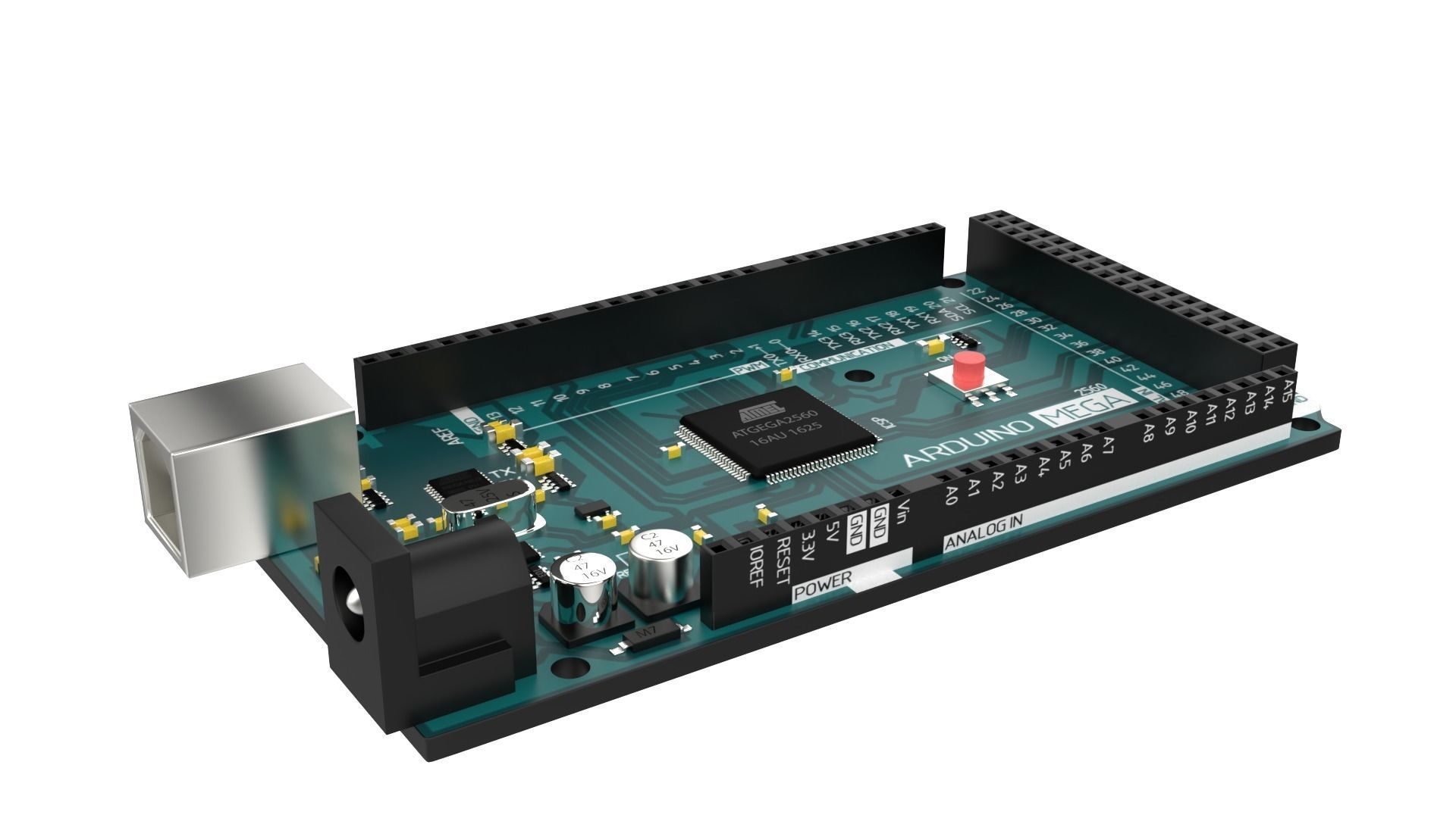 3D model Arduino mega VR / AR / low-poly | CGTrader