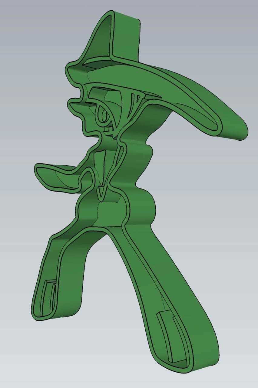 Amazing Pokemon Gallade Cookie Cutter Stamp Cake Decorating 3D model ...