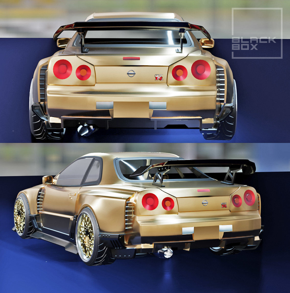 GTR R34 BODYKIT For Tamiya 1-24 3D model 3D printable | CGTrader