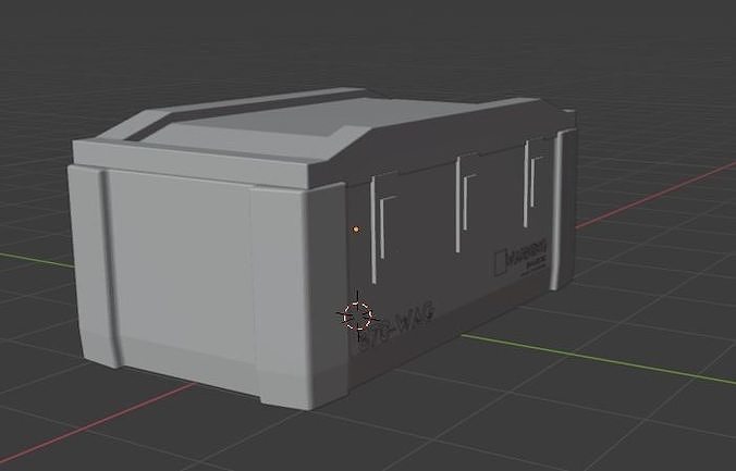 3D model Gaming Crate - Non Textured High Quality VR / AR / low-poly ...