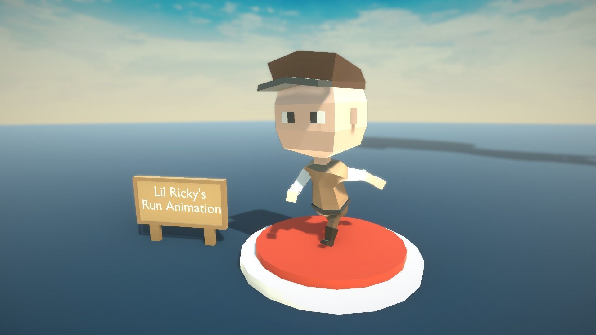 3D model Lil Ricky Low Poly Rigged and Animated Character VR / AR / low ...