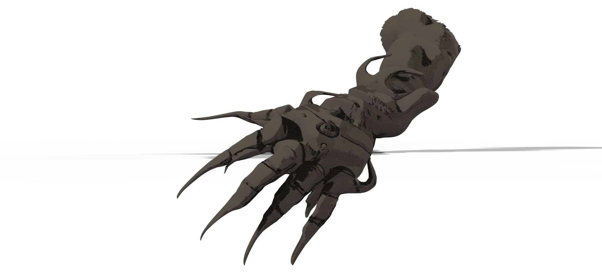 clawed arm weapon 3D model | CGTrader