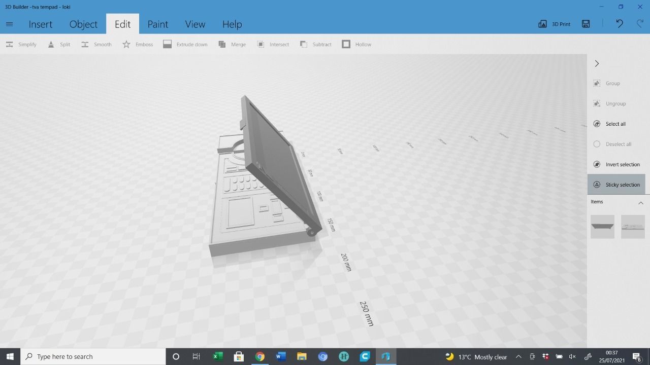 marvel Loki TVA accessories tem pad reset charge and baton 3D model 3D ...