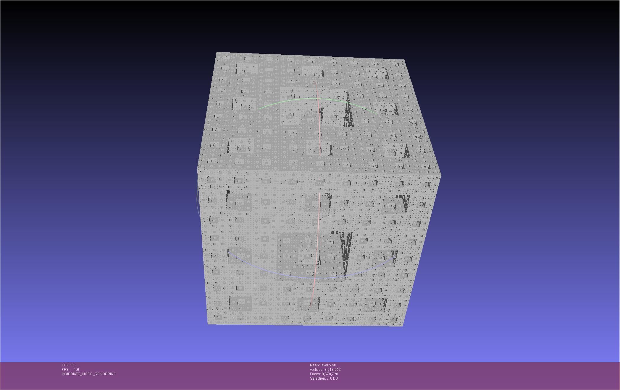 Menger Sponge Level 0 To 5 Printable STL 3D model 3D printable | CGTrader
