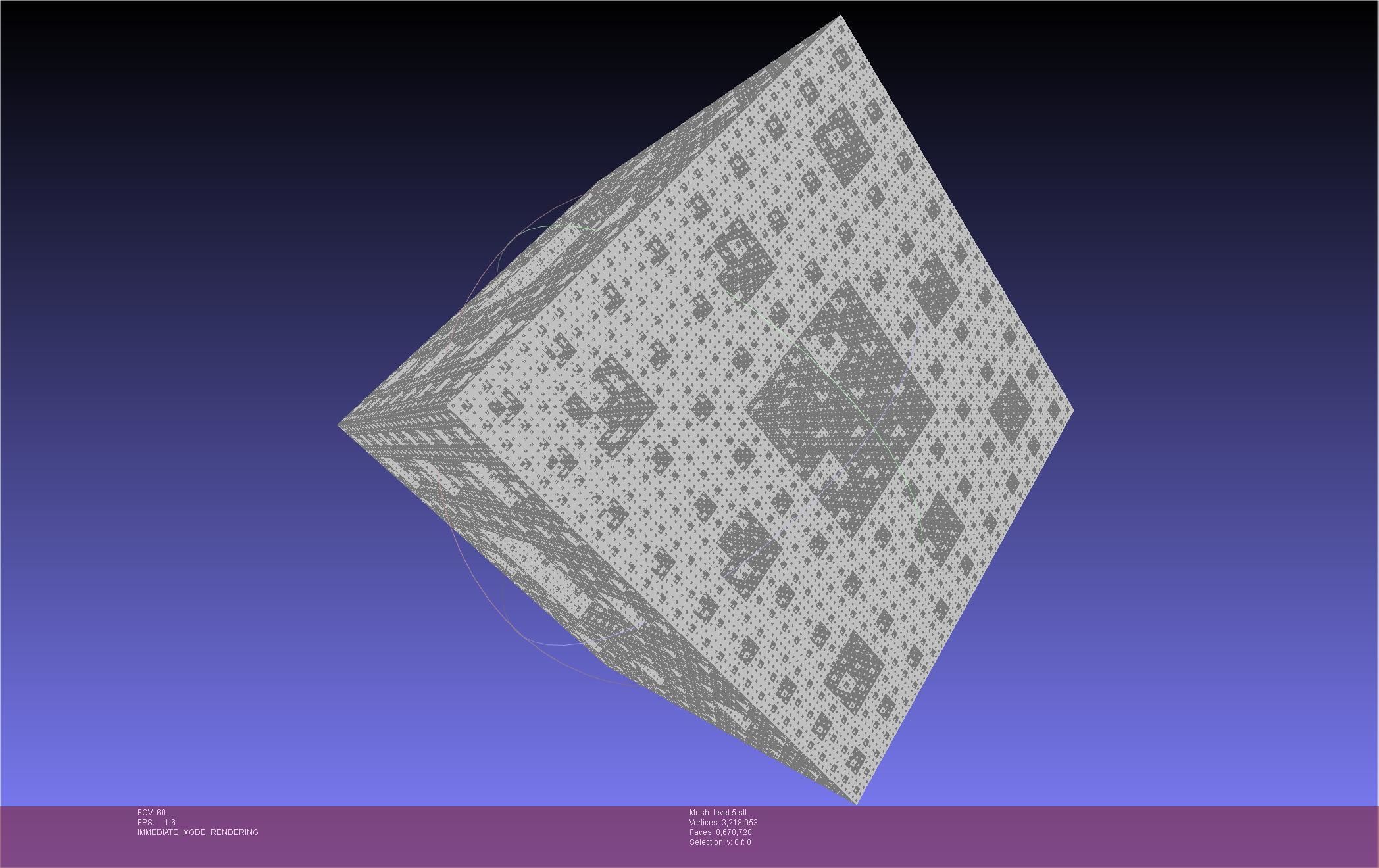 Menger Sponge Level 0 To 5 Printable STL 3D model 3D printable | CGTrader