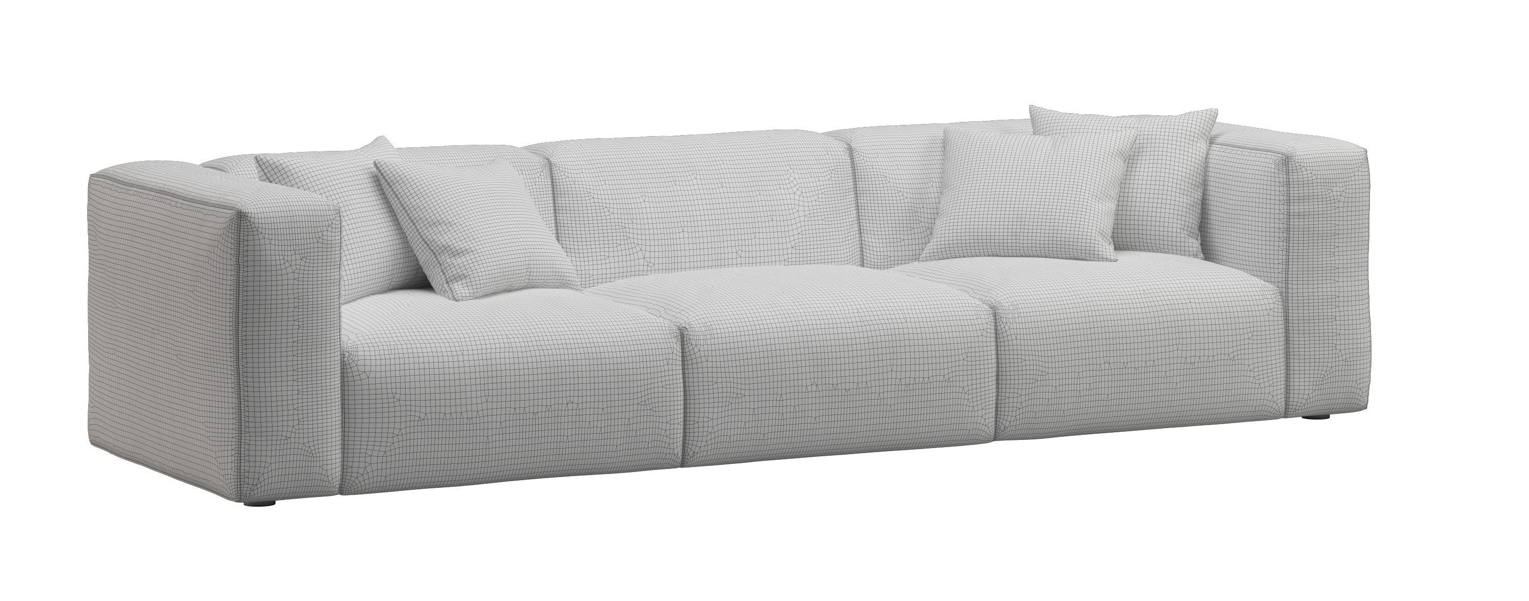 Upholstered 3seat Cloud Sofa by Prostoria 3D model | CGTrader