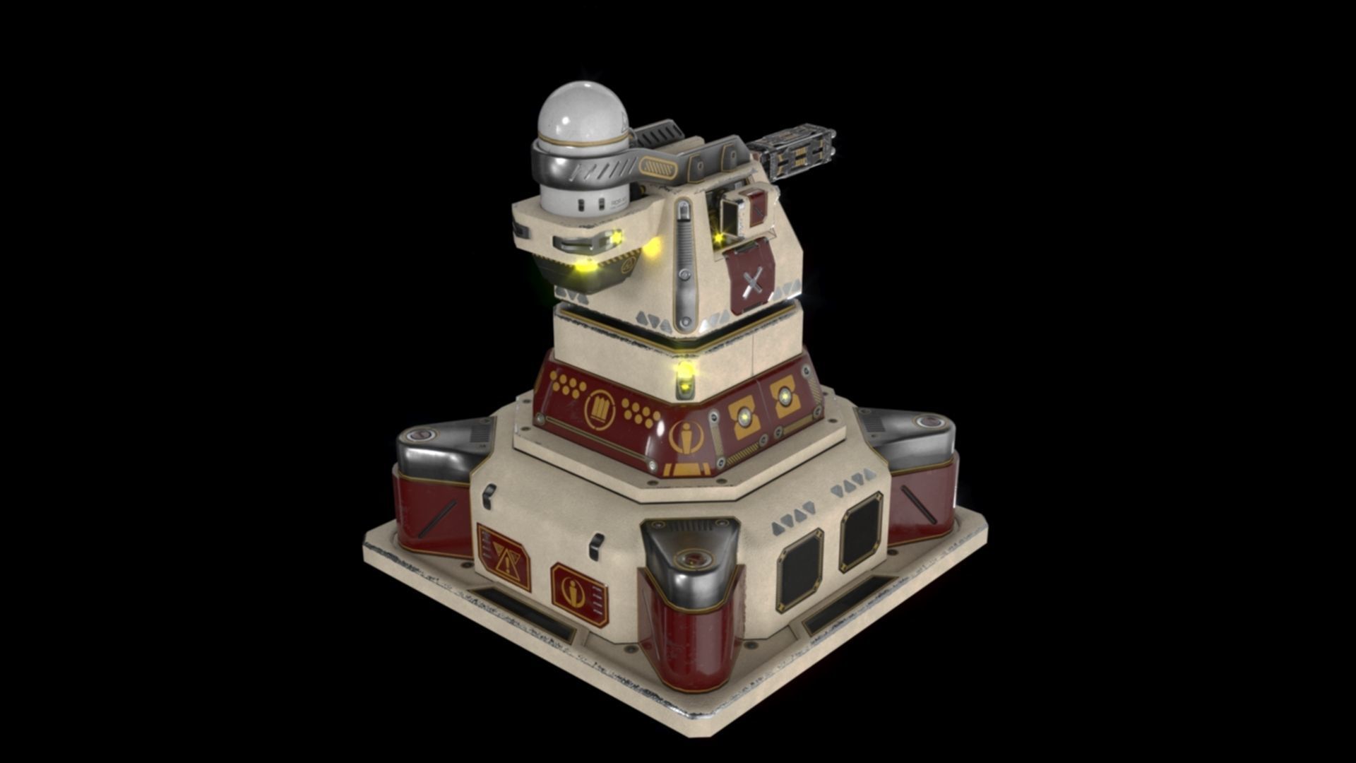 Small 20mm CIWS 3D model | CGTrader