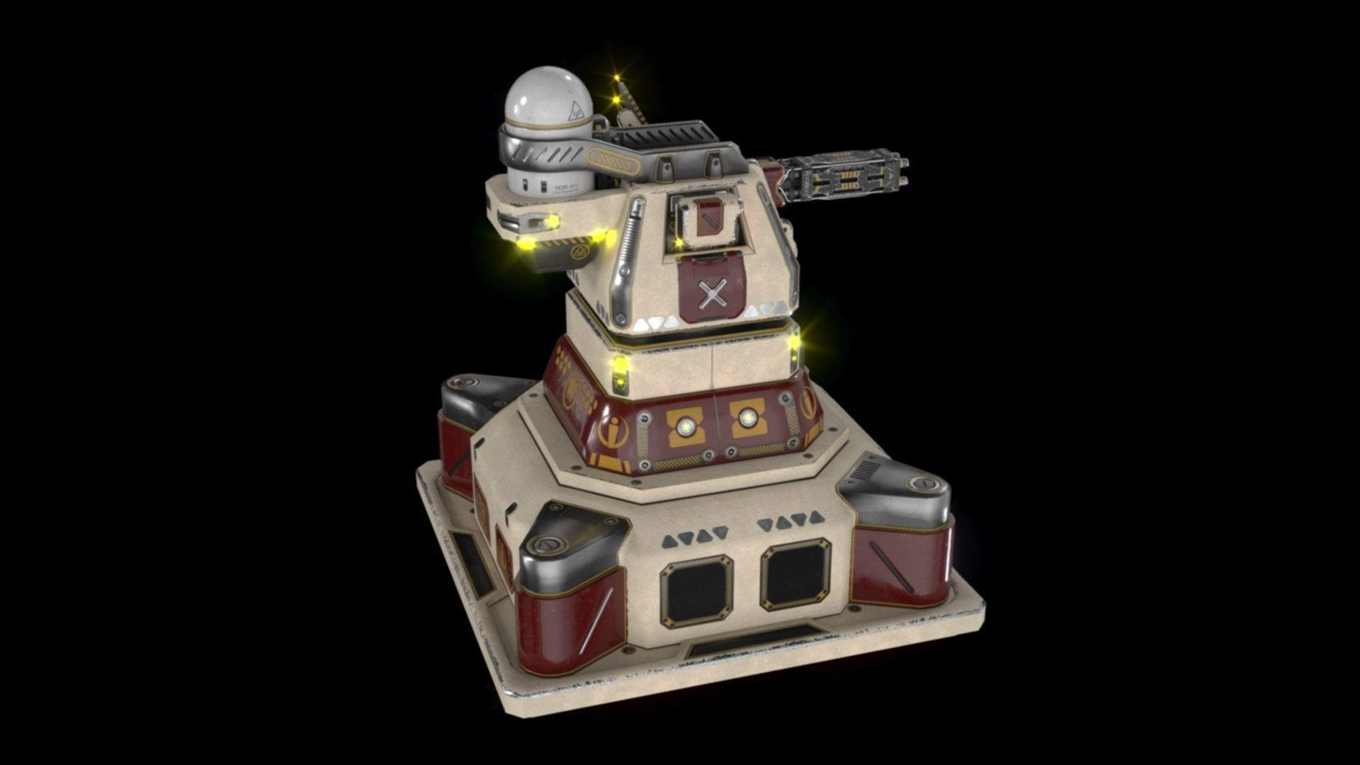 Small 20mm CIWS 3D model | CGTrader